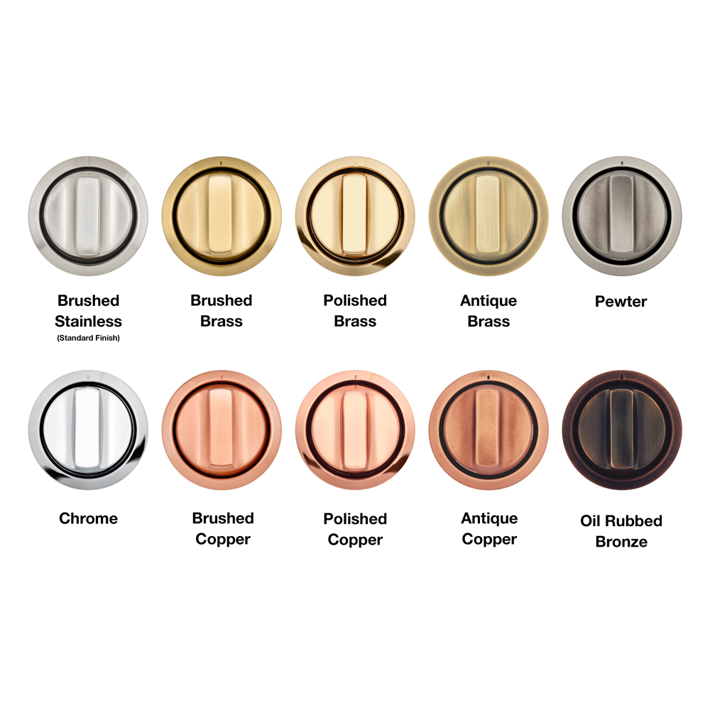 Designer Metal Trim Samples | BlueStar Cooking